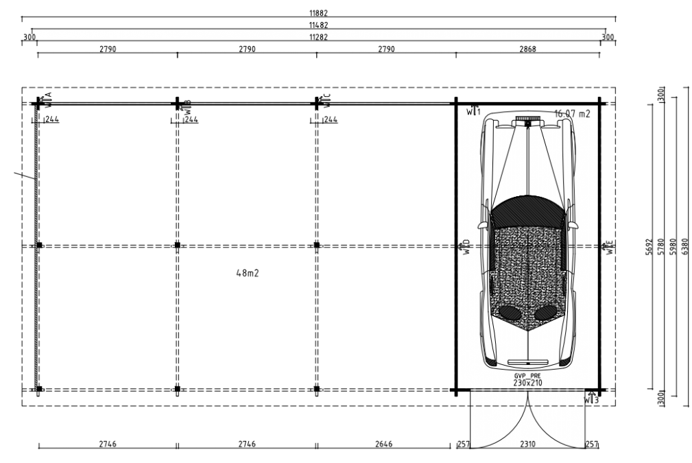 Garage e posto auto coperto BRUNO 44