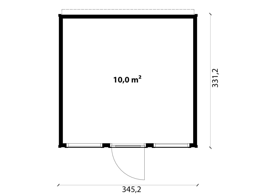 Garden Room Cube A | 3.4 x 3.3m | 10m2