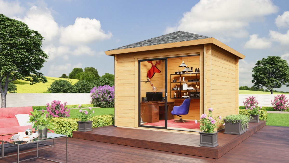 Padiglione in legno ALU 44 A | 3.2x3.2m