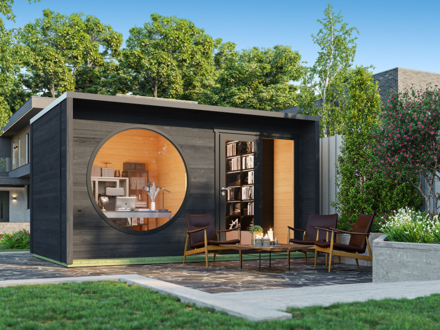 Astel Garden Black Office Box L | 9.5m2 | 2.8 x 4.5m