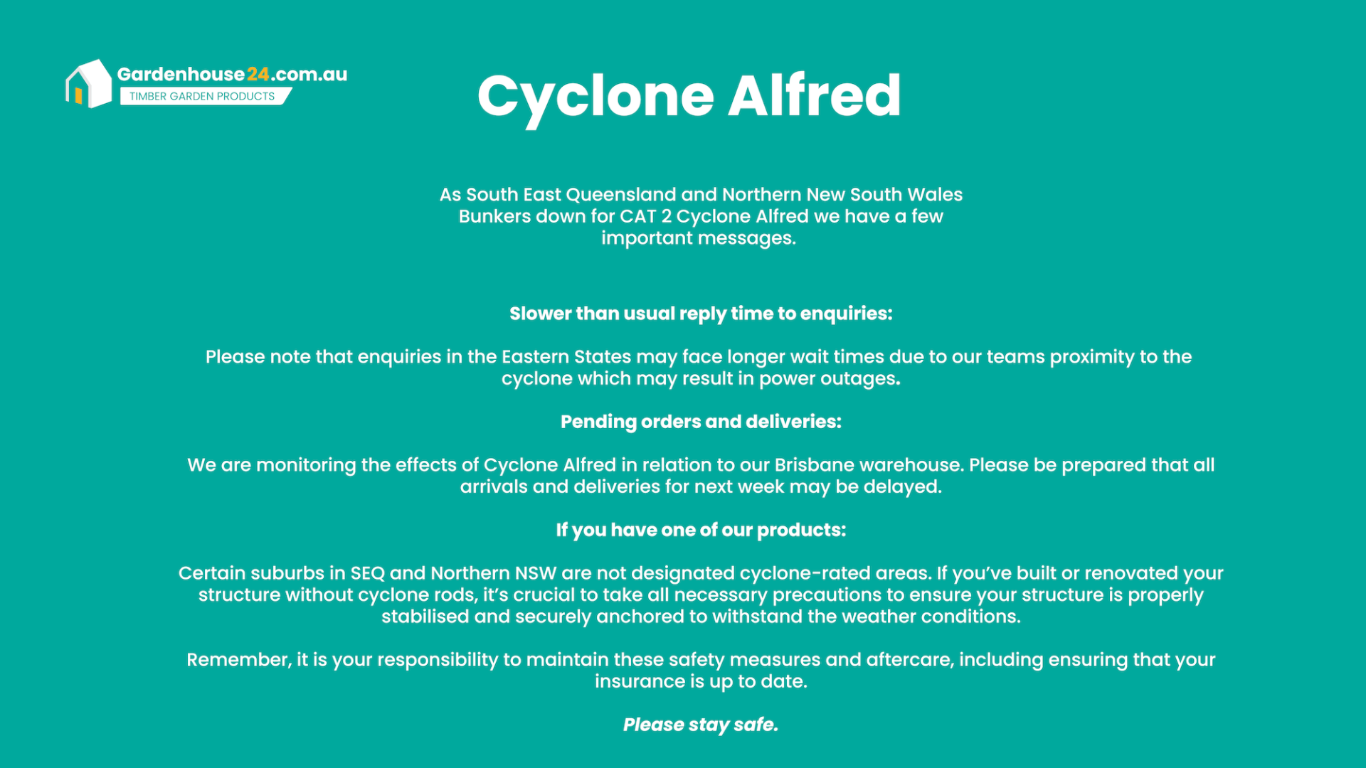Cyclone Alfred Information